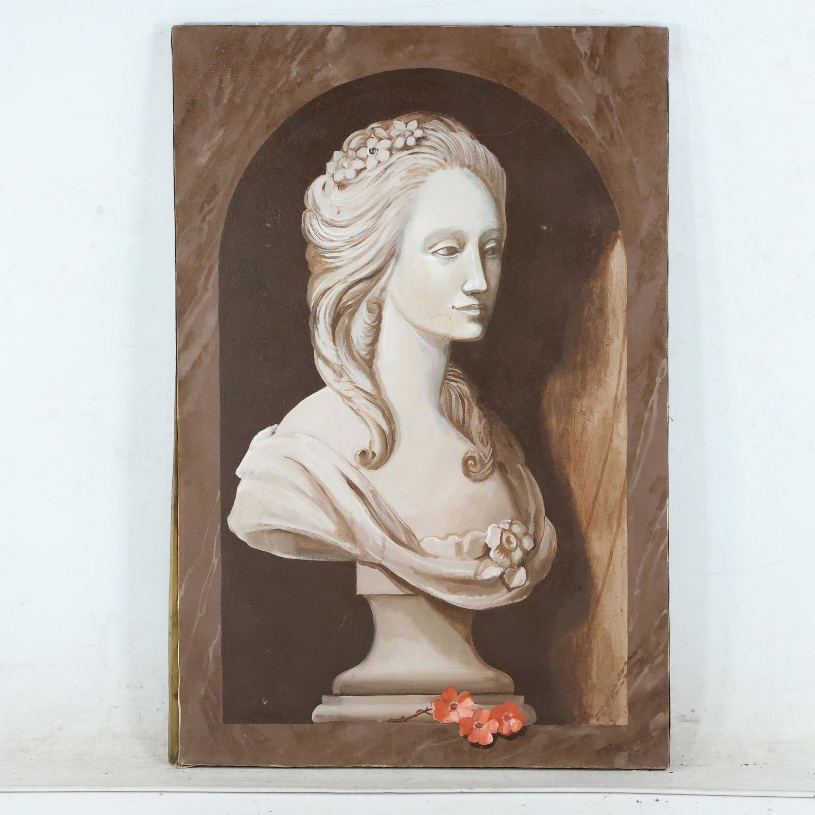 William Skilling, Oil Painting Bust Aristocrat Woman