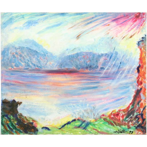 Hassel Smith (american, 1915 2007) Colorful Landscape
