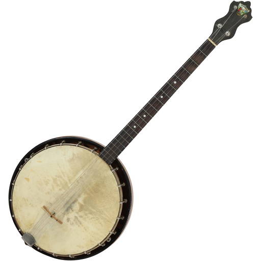 Antique 4 String Banjo ; The Serenader B&j Ny, With Original Case