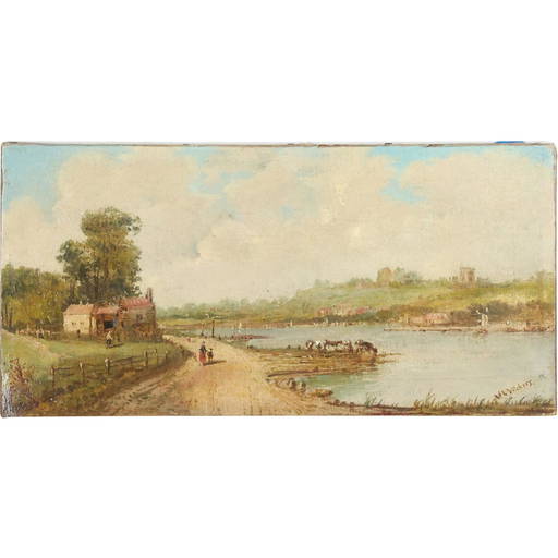 Alfred Vickers, Sr. 1786-1868/69 England, Oil/c, Landscape Painting ...