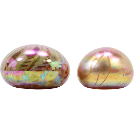 [2] Two Iridescent Art Glass Paperweights (#0141) on Jun 06, 2022 ...