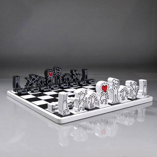 Keith Haring Chess Set Jeu D'echek, Vilac, In Orig. Box
