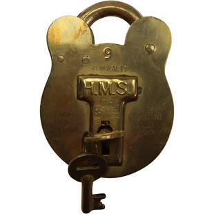 Brass Lock & Key Jas. Morgan & Sons Ltd