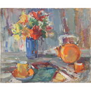 Mid Century Modern Painting of Ship, R. Styles - Jan 03, 2016 | Ahlers ...