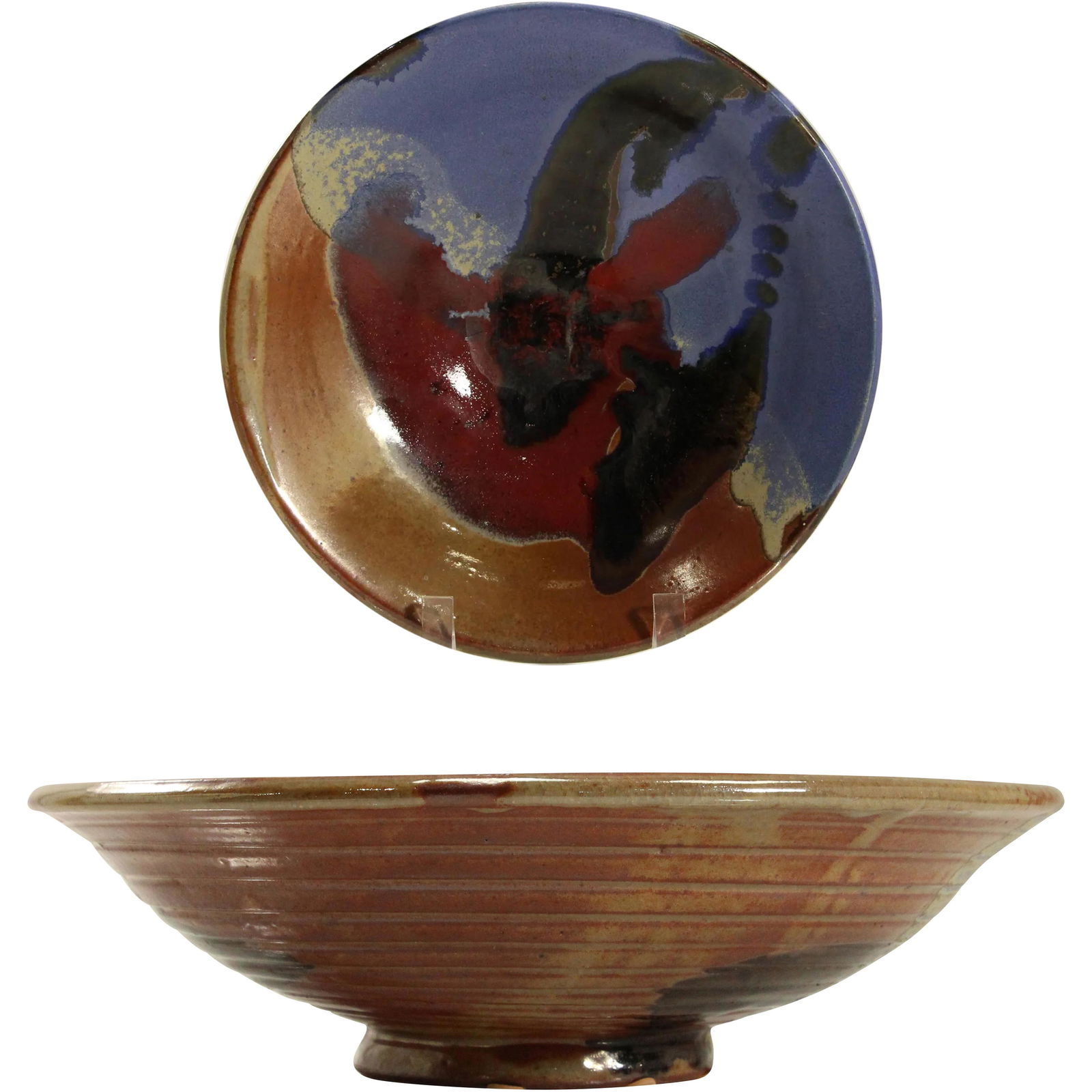Signed Studio Art Pottery Abstract Glazed Bowl - Oct 17, 2022 | Donny ...