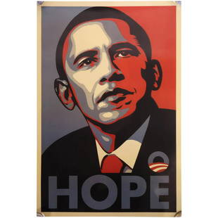 Shepard Fairey Obama Hope Poster.