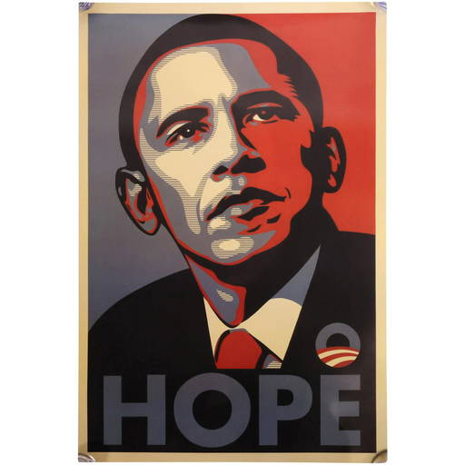 Shepard Fairey - 'OBAMA, HOPE' Poster - Oct 24, 2022 | Donny Malone ...