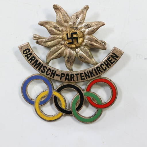 1936 Berlin Olympics Pin Garmisch Partenkirchen Enamel