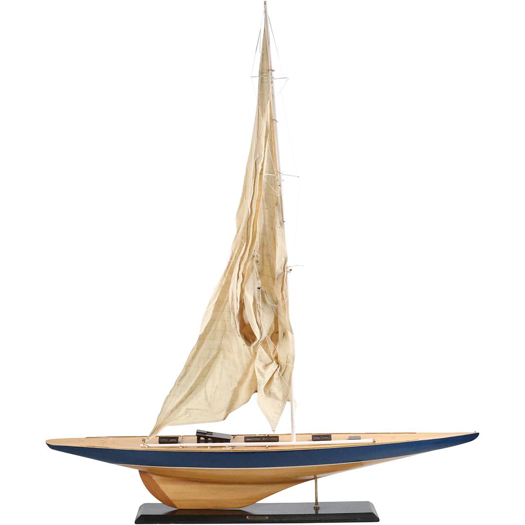 "endeavour" Wooden Sloop Sail Ship Model Large Size 66.5 Inches Height ...