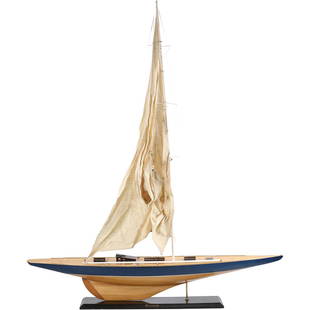 "endeavour" Wooden Sloop Sail Ship Model Large Size 66.5 Inches Height ...