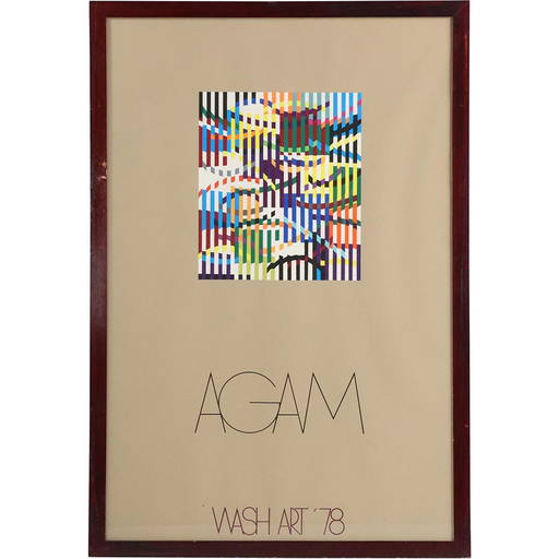 AGAM Wash Art 1978 Vintage Exhibition Poster Framed (#0160) on Jan 02 ...