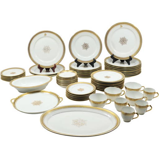 60 Pieces GOA LIMOGES FRANCE Fine Porcelain Dinner Plates, Assorted ...