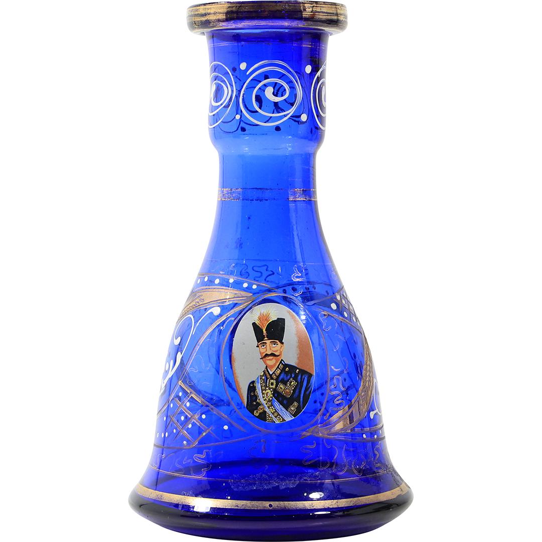 Cobalt Blue Moser Glass Persian Market Dresser Bottle / Vase with ...