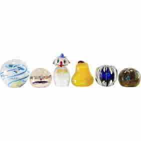 Swedish art glass paperweights - Dec 08, 2012 | Clars Auction Gallery in CA