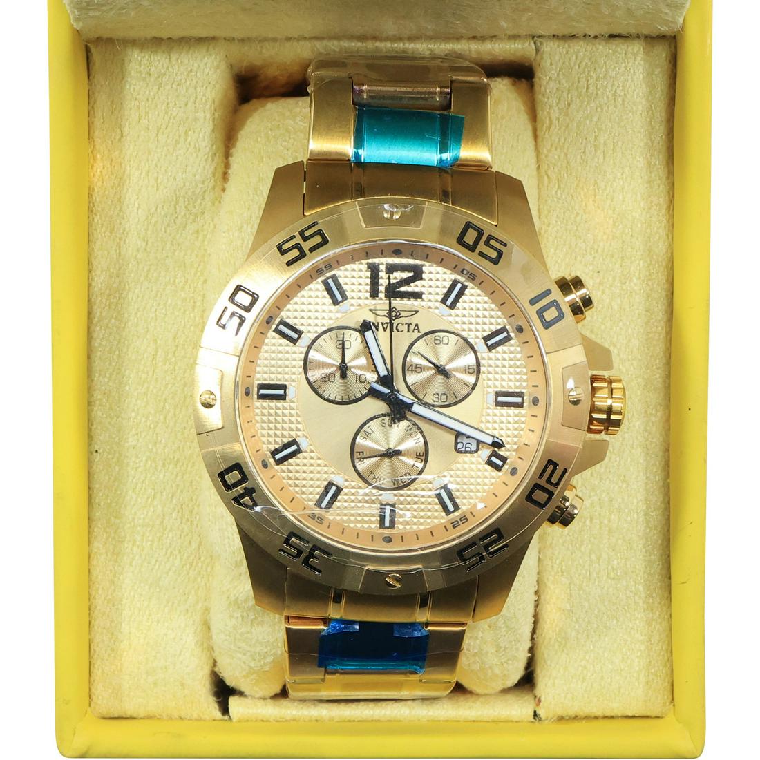 New In Box Invicta Wrist Watch Trinite - Night Glow No. 1980; 2 In. X 2 ...