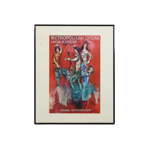 Marc Chagall Metropolitan Opera Lincoln Center Opening September 1966 ...