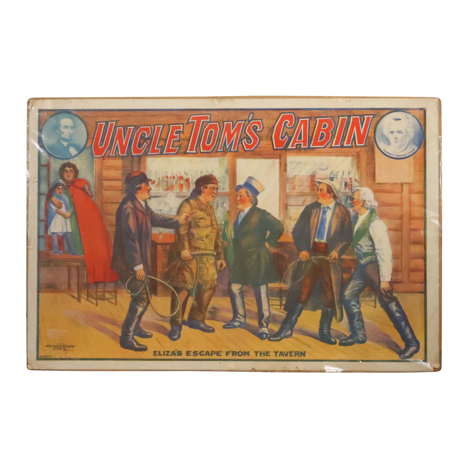 Vintage Poster: Uncle Tom's Cabin, Akerman Quigley Litho., Kansas City