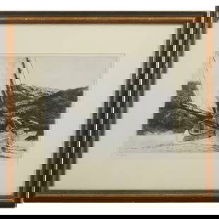 Edward Hopper, Lithograph Titled: The Catboat, Framed, Pencil Signed