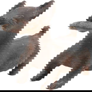 Pre Columbian Redware Pottery Colima Dog Figure Statue 10.5 In. Length