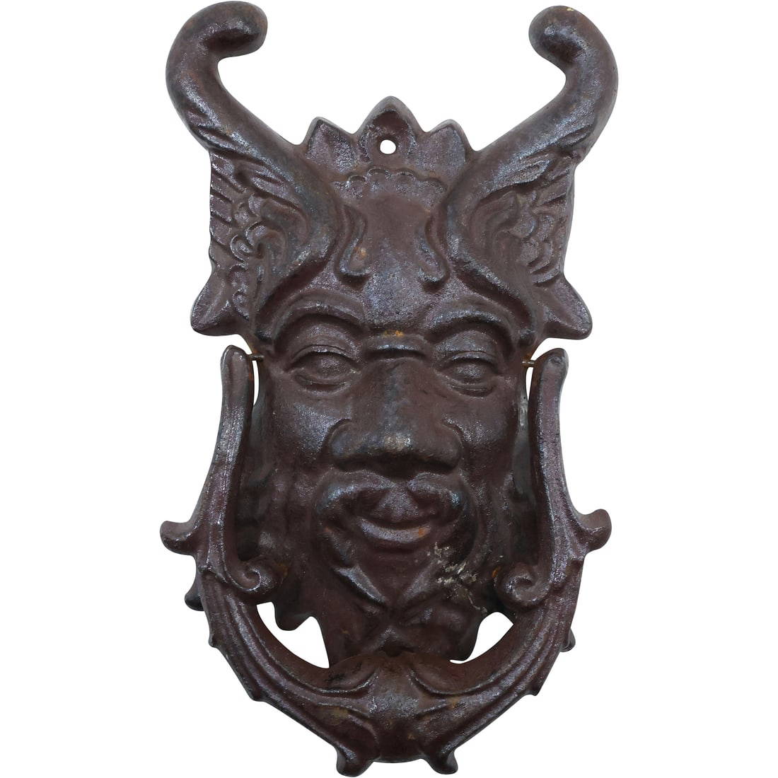 Cast Iron Gothic Face Gargoyle Griffin Door Knocker Auction