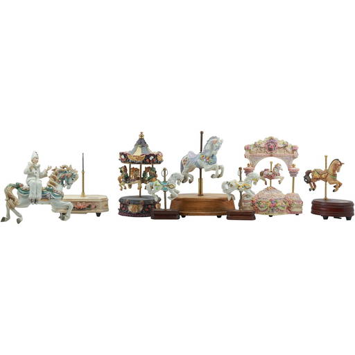[7] Assorted Collectable Carousel Horse Figurines, Some Limited Edition