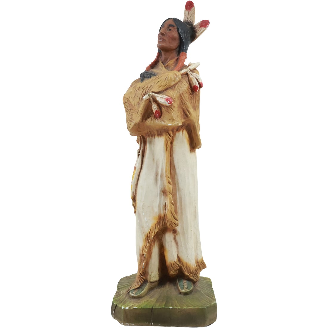 Universal Statuary 1981 Native American Indian Figure Sculpture 18.5 ...