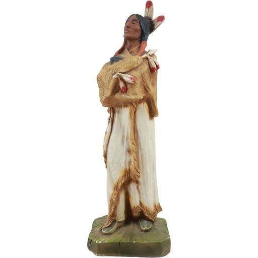 Universal Statuary 1981 Native American Indian Figure Sculpture 18.5 ...