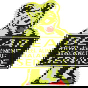 Bear Wheel Alignment Sign