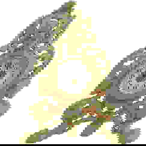 Fancy Cast Iron Victorian Mantle Clock Face At Crest The Western Clock ...