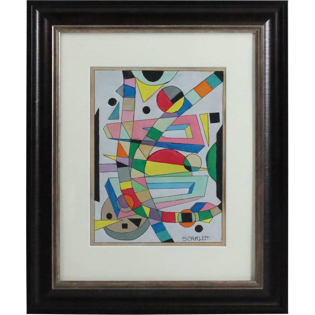 Rolph Scarlett, 1889-1984 American, Watercolor Gouache Geometric ...