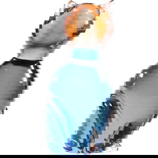 Canada Glassworks Art Glass Egg Figure Sculpture Original Label