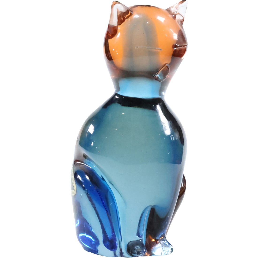 Mosaic Artistic Glass Canada, Art Glass Cat Figure With Original Label ...