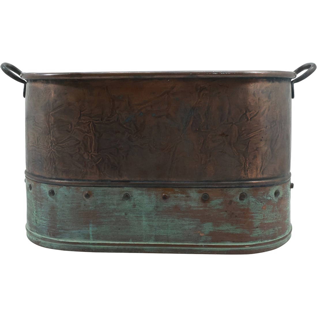 Arts & Crafts Copper Boiler Pot, 11 Inches Height X 19.75 Inches Length ...