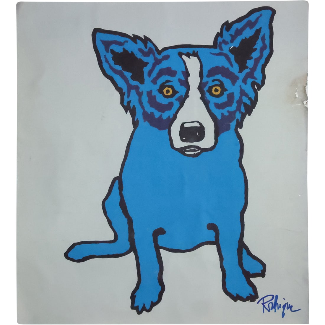 George Rodrique, American 1944-2013, Blue Dog Silkscreen, Hand Signed ...