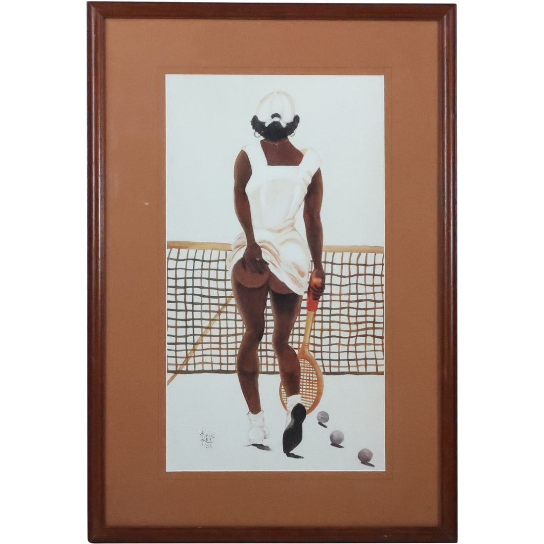 Annie Lee 1986, African America Tennis Player "second Set" Having A Revealing Moment For ...