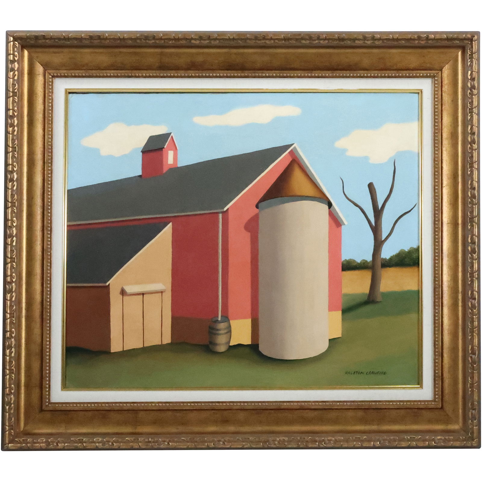Ralston Crawford, 1906-1978 American / Canadian, Rural Barn Oil On ...