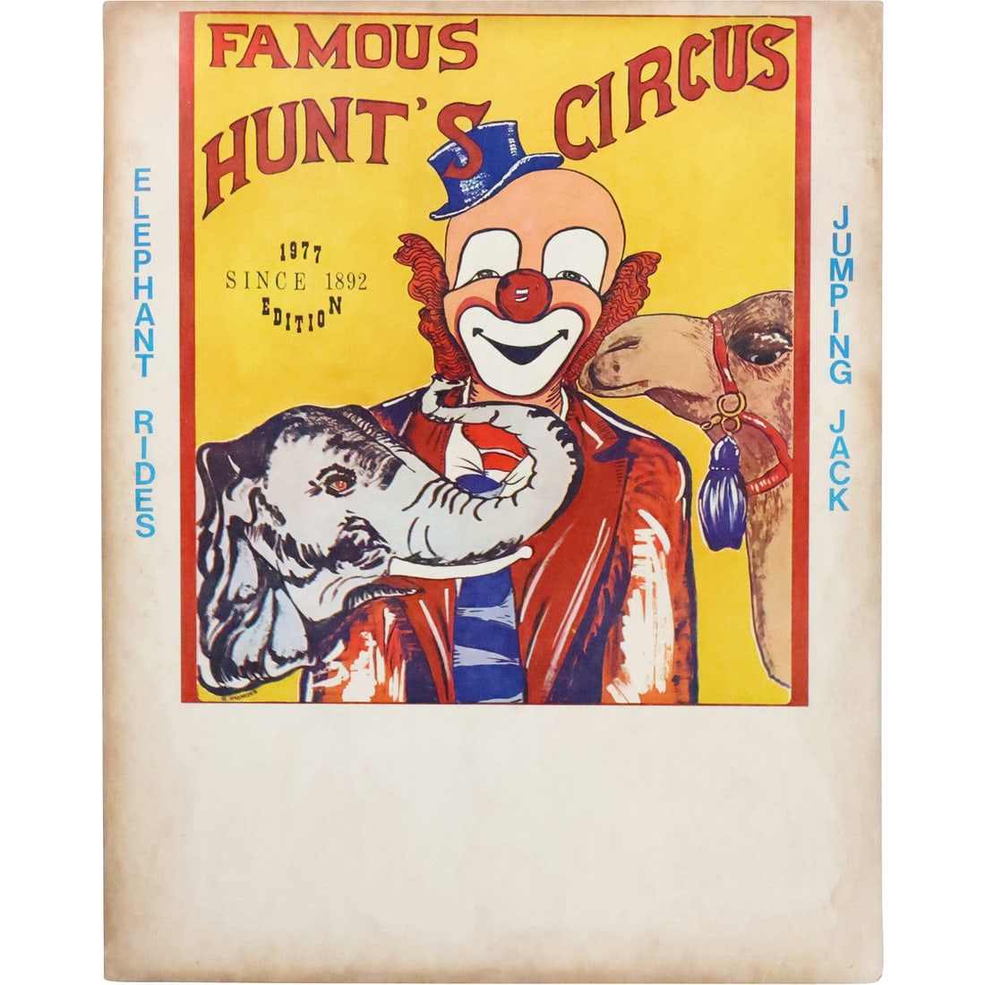 The Famous Dan Rice Circus Poster