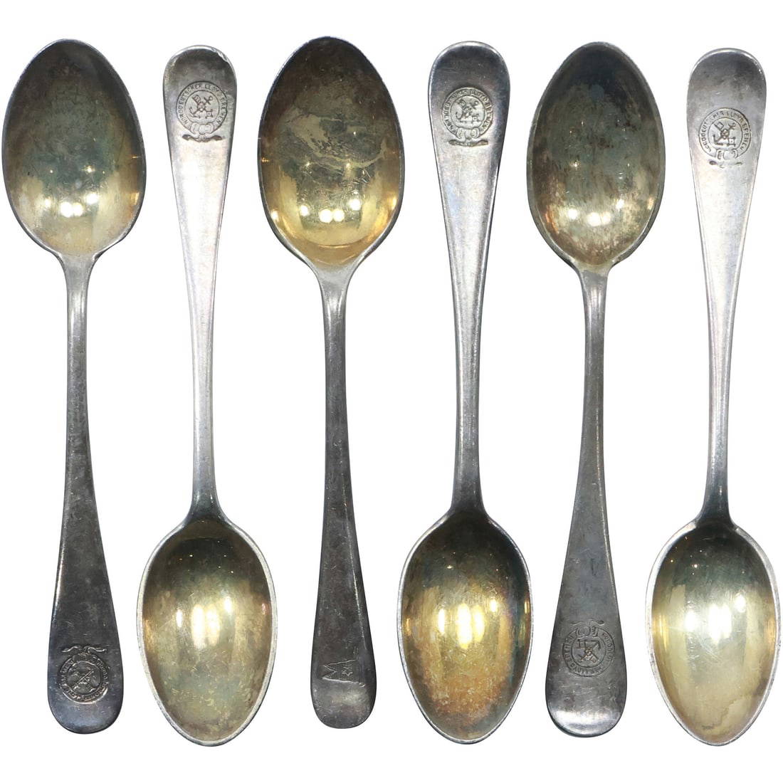5 Norddeutscher Lloyd Bremen Ship Spoons And 1 Nautical Spoon, Silver ...