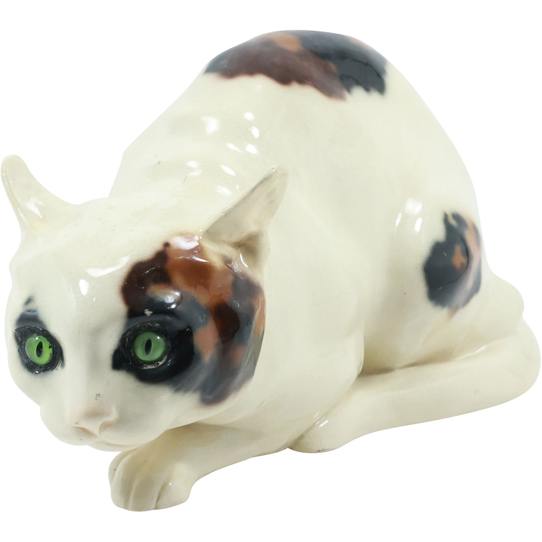 Weiner Kunstkeramische Werkstaette, Austria, Fine Porcelain Cat Figure ...