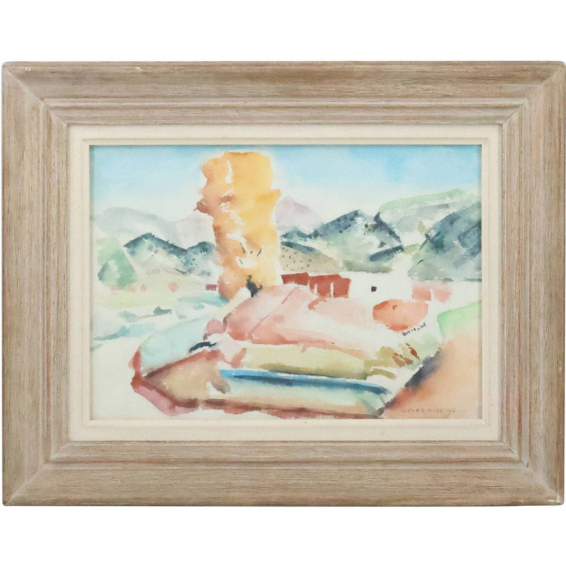 Victor Higgins; American Watercolor Southwest Landscape Signed Auction