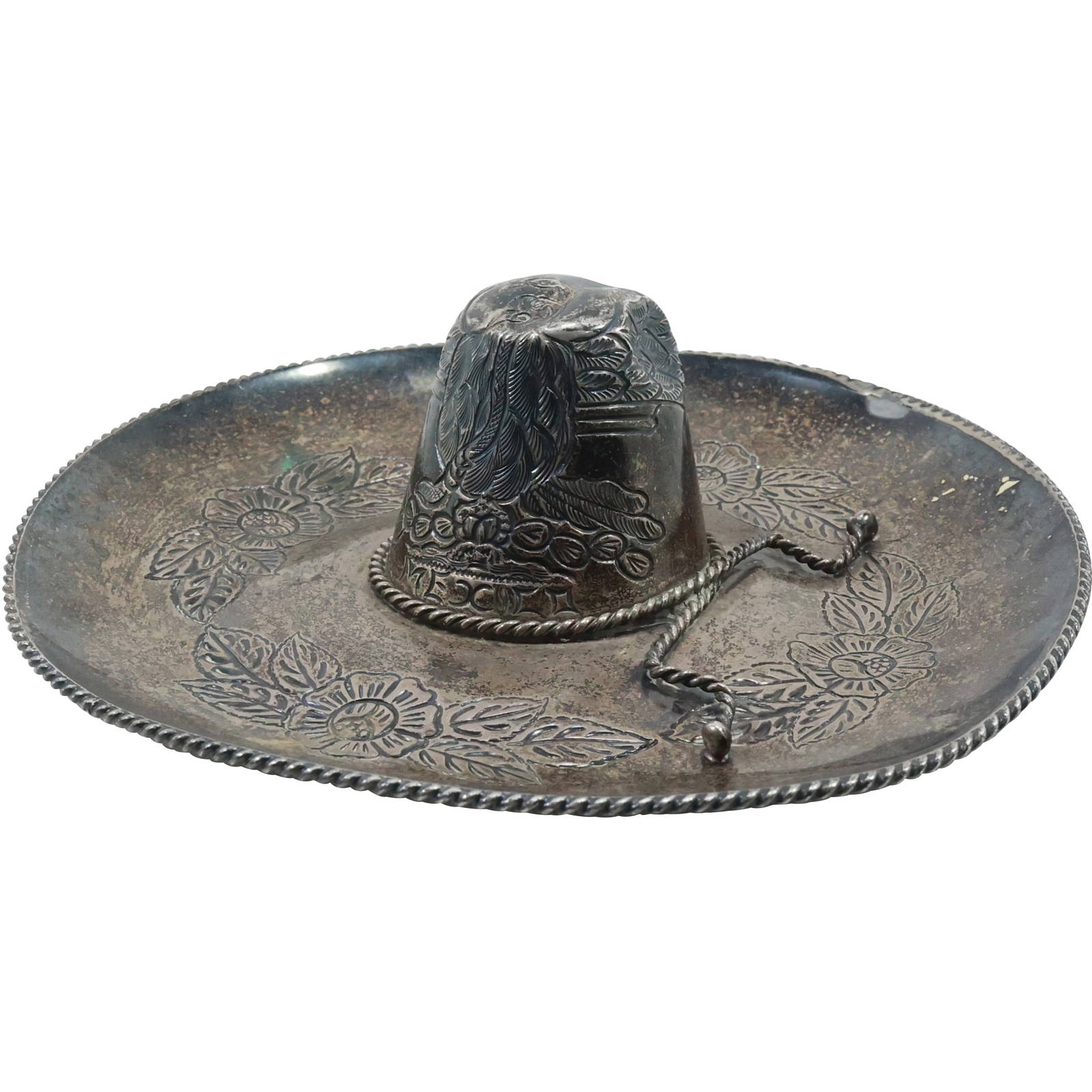 Sterling Silver Mexican Hat Sombrero Dish 1 1/2 In. X 5 1/2 In ...