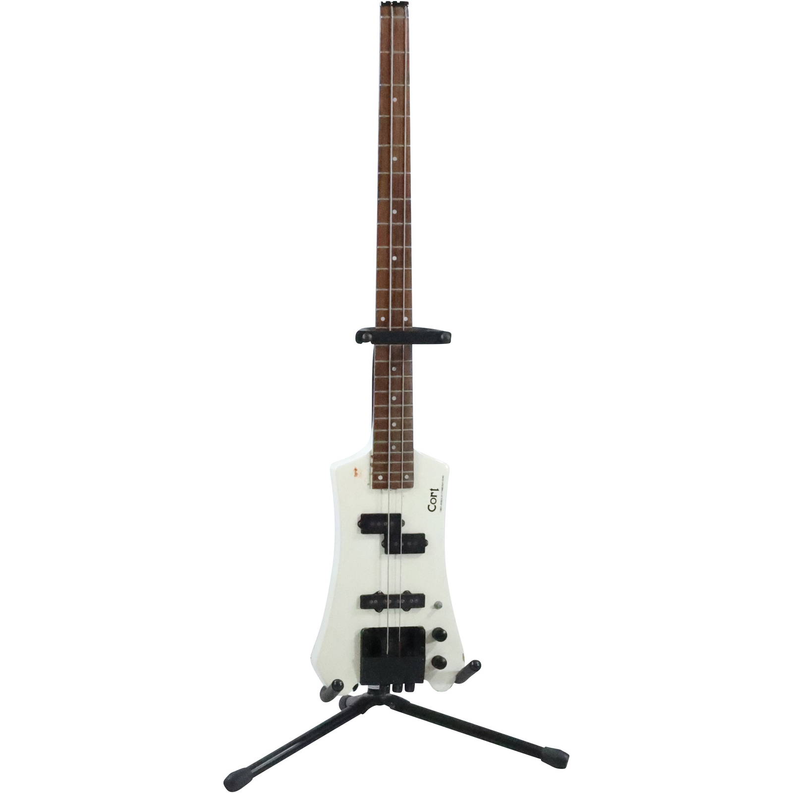 Rare Vintage White Cort Headless Electric Bass Guitar Licensed By ...