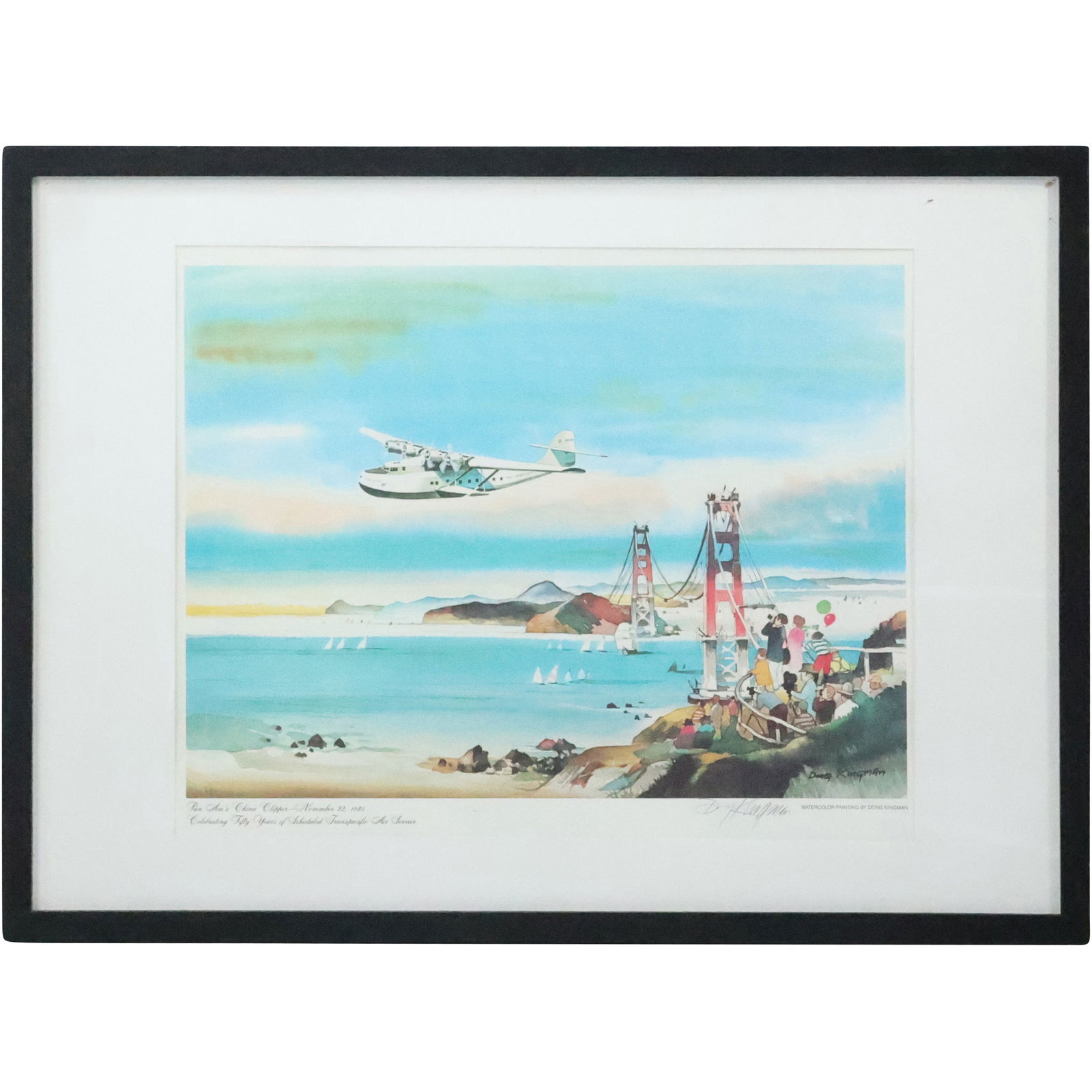 Dong Kingman, Pencil Signed Framed Lithograph “san Francisco" Auction