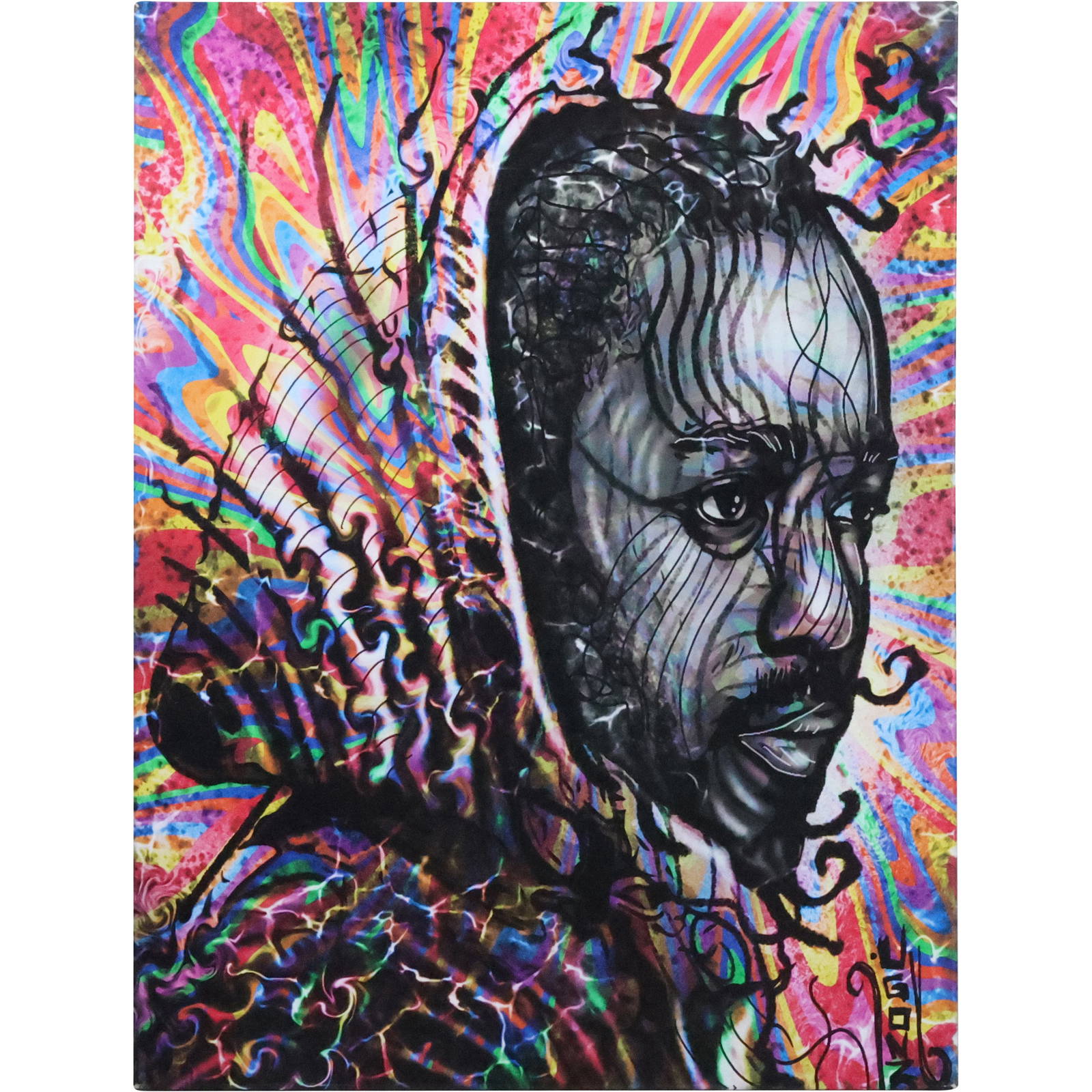 Ulysses Gonzales Aka Ugonzo, Psychedelic Artist, Oil On Canvas Painting ...