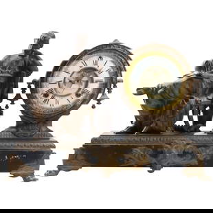 Antique Ansonia Clock Featuring William Shakespeare