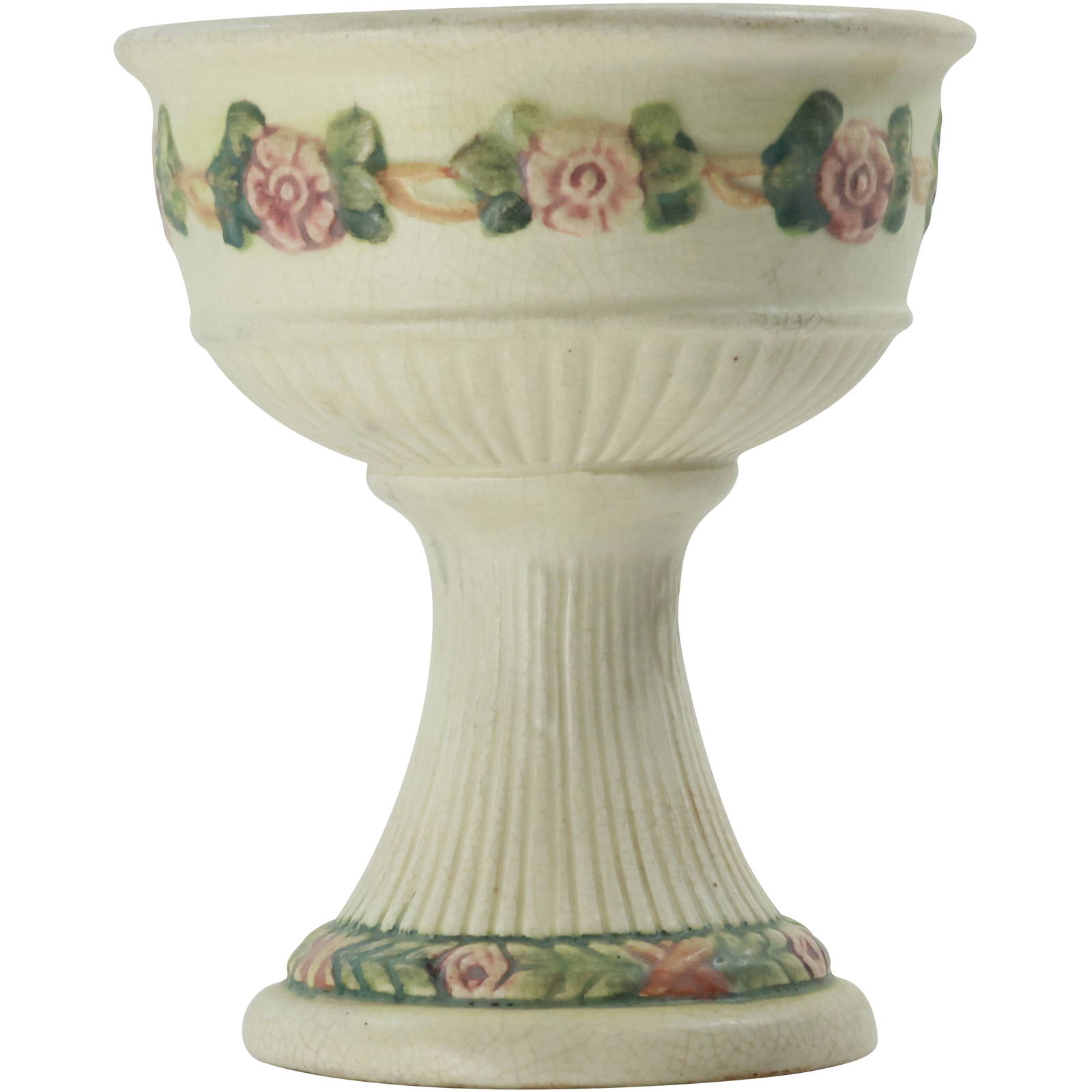 Weller "roma" Art Pottery Pedestal Bowl 5.25 In. Height X 4 In ...