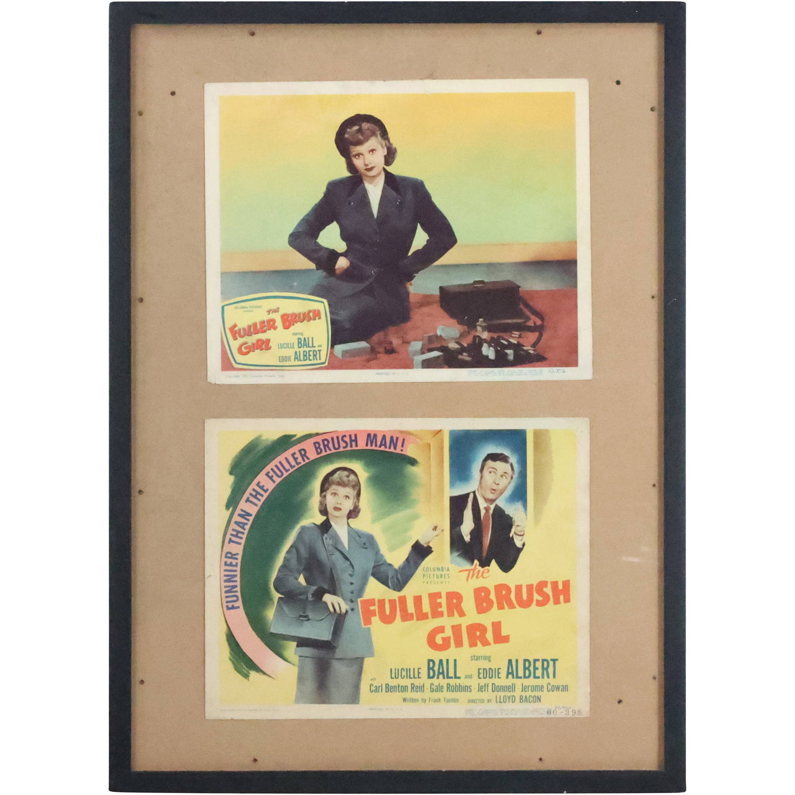 Framed 2 Movie Broadside Posters: Lucille Ball , "fuller Brush Girl ...