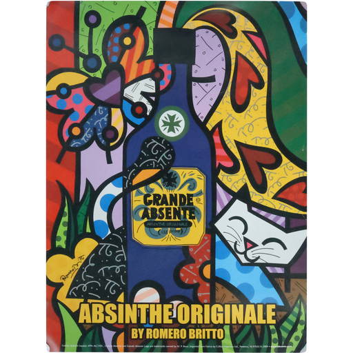 Poster: Romero Britto, Absinthe Originale, Grande Absente, 26 In. X 19 In.