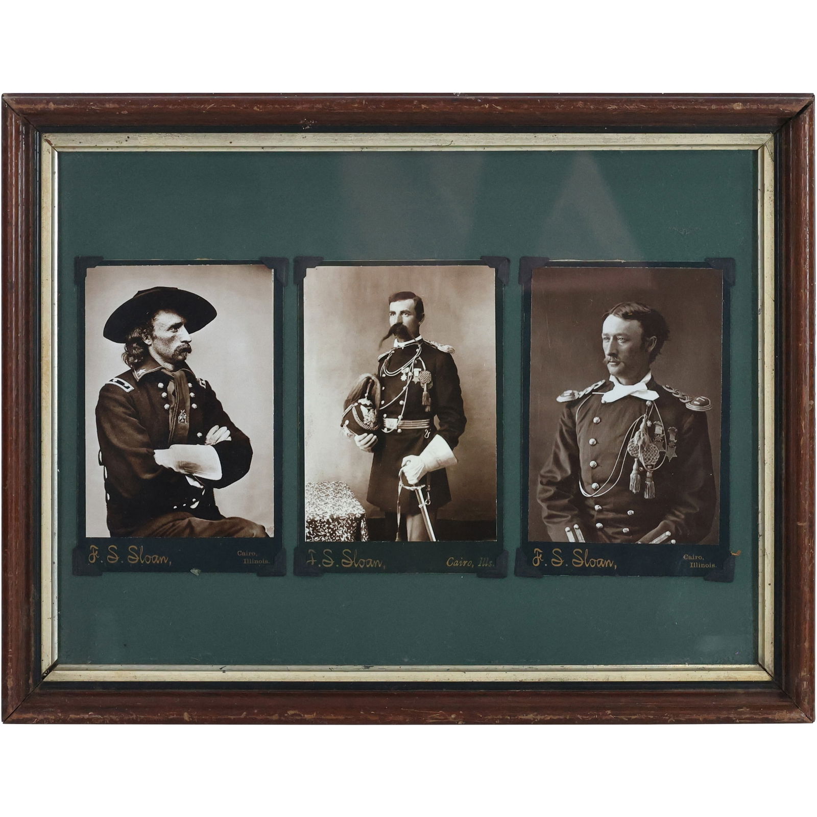 3 Assorted Civil War Soldier Prints Mounted In A Single Frame Auction