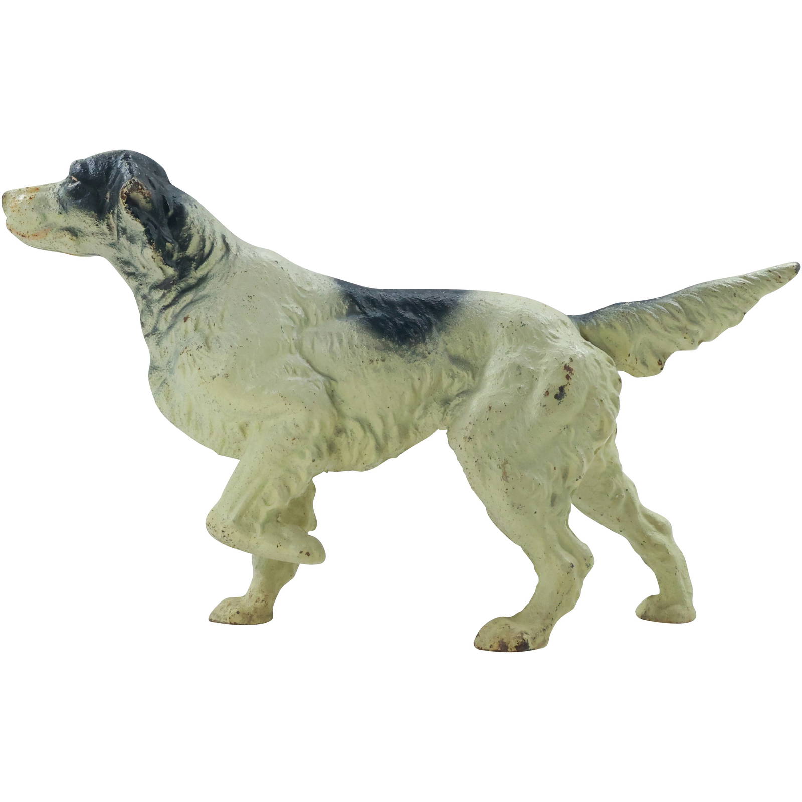 Novelty Cast Iron Pointer Dog Figural Doorstop In Original Paint 14.5 ...
